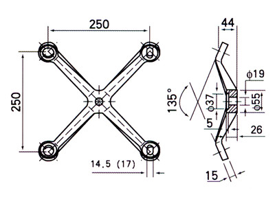 spider fittings 2501A