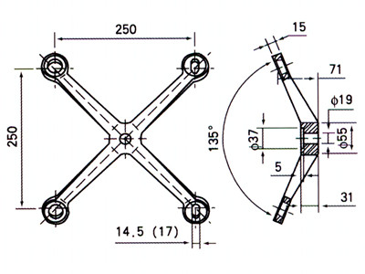 spider fittings 2501B