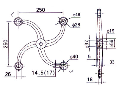 architecture spider fitting detail